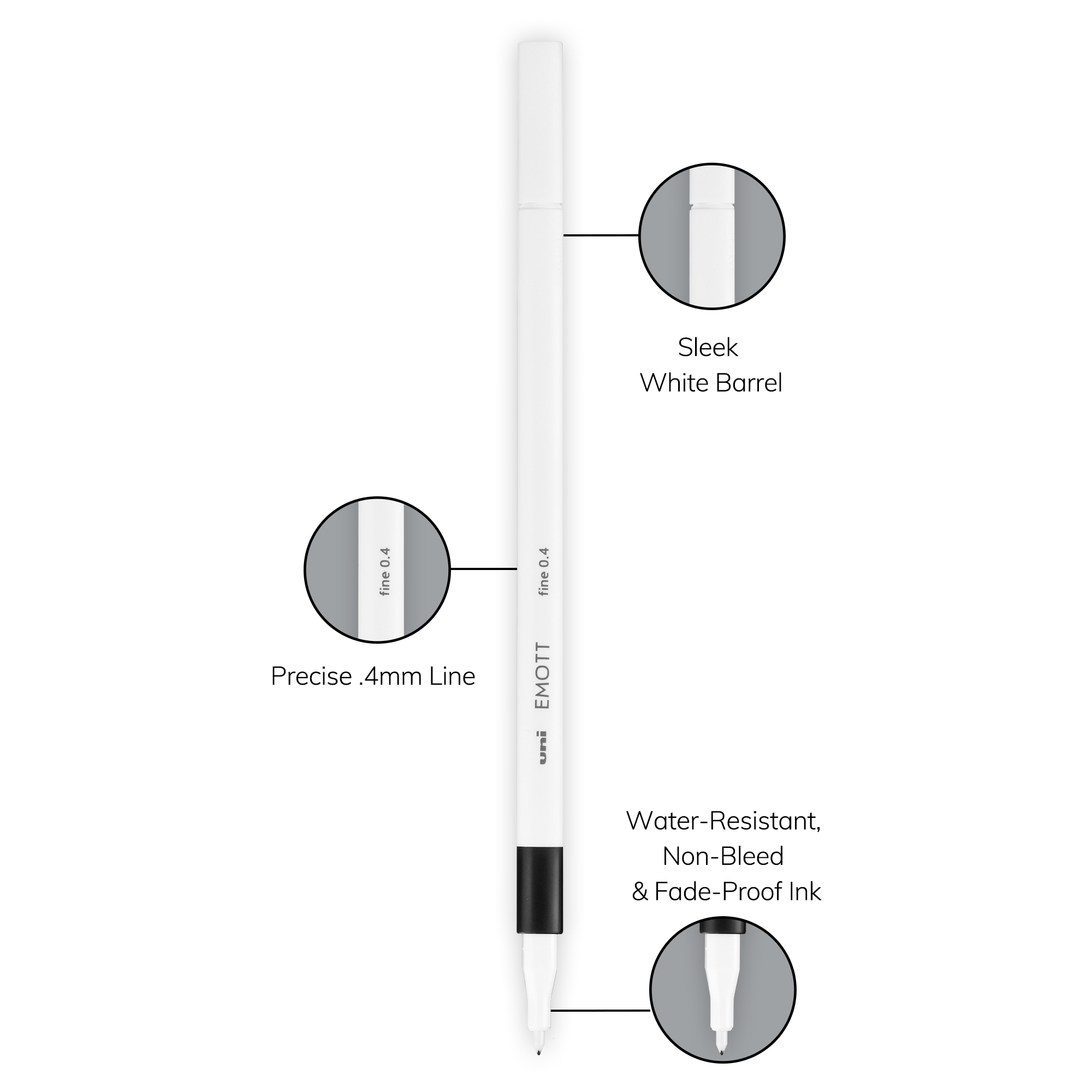 EMOTT Individual Pens | Fine Line Markers | uni-ball
