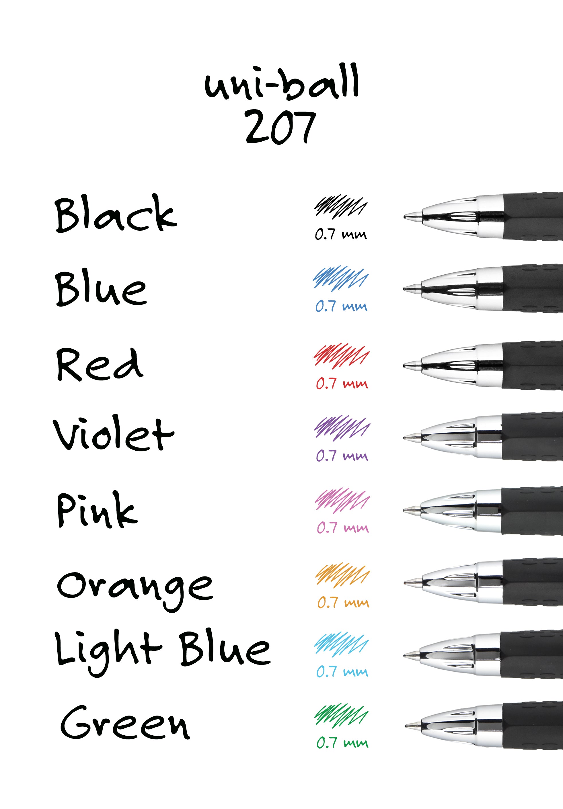 207 Gel Pens | Assorted 14-Pack | uni-ball