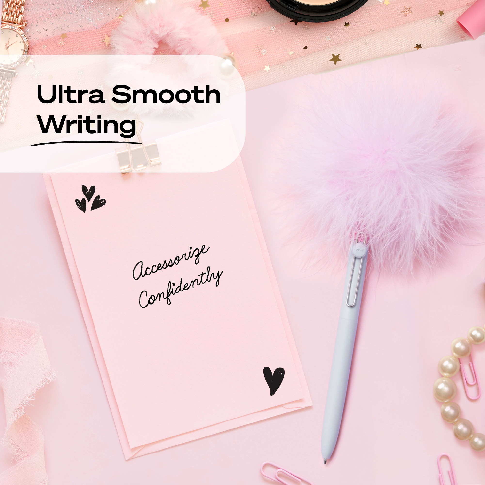 uniball™ Zento Liquid Gel Ink Retractable Pens, The Elle Pen Set
