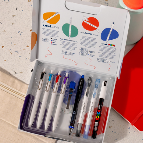 uni Fresh Start Kit - Back-to-School Box | uniball