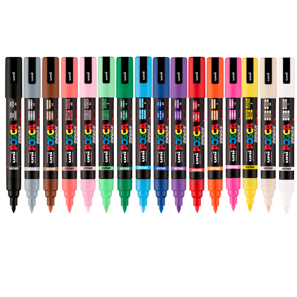 Posca PC-5M Paint Markers | Medium Tip | 16-Pack | uni-ball