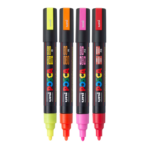 Posca PC-5M Paint Markers | Medium Tip | Cooltone 8-Pack | uni-ball