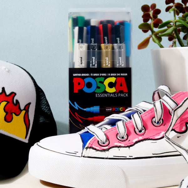 uni® POSCA® Essential Pack Water-Based Paint Markers (16 Pack)