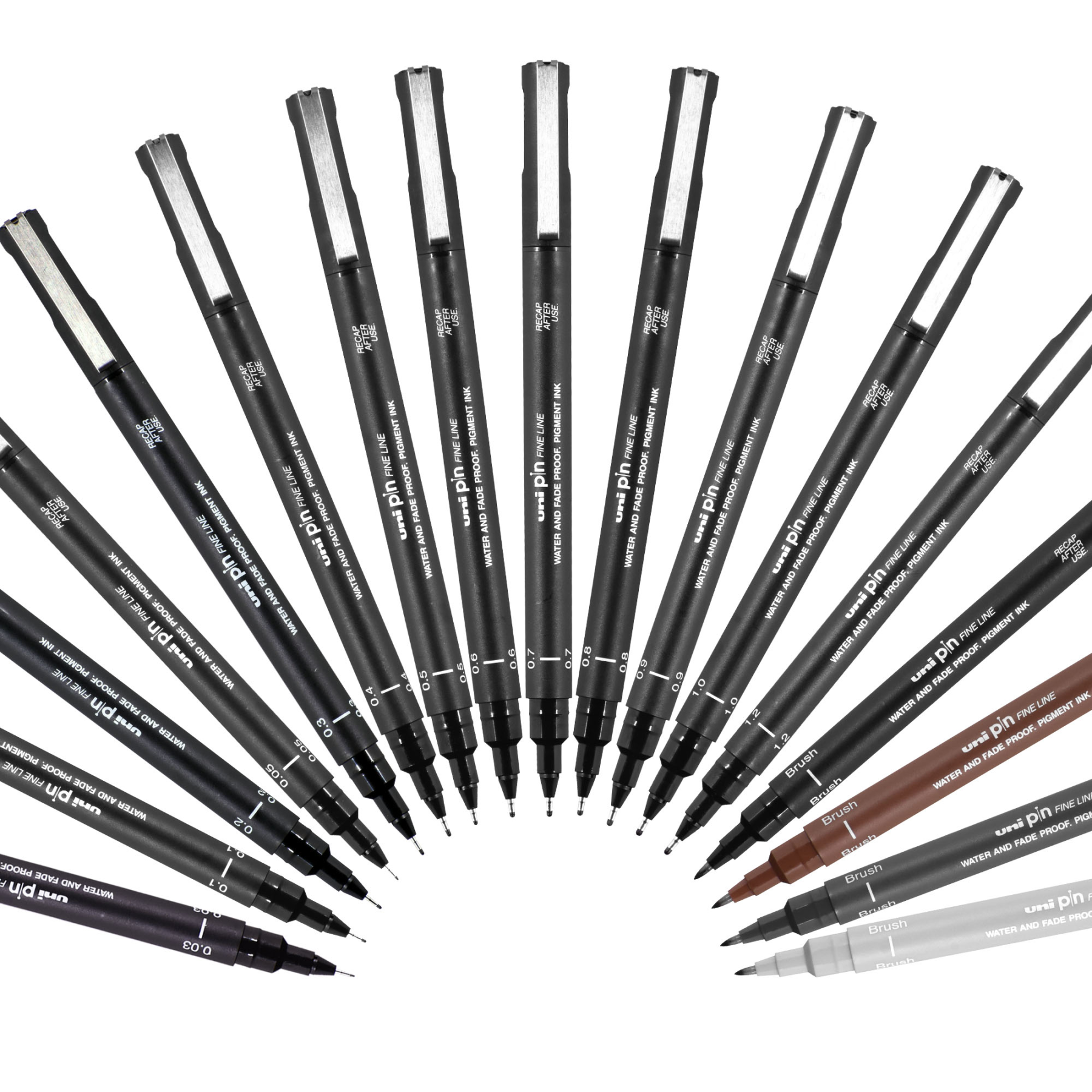 Pin Fine Line Drawing Pens | 0.1mm | uni-ball